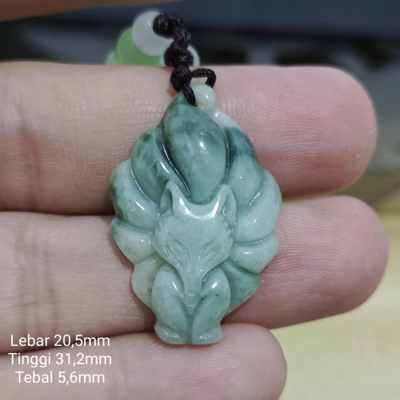 Jual Giok Rubah Ekor 9 Jade Asli Sertifikat Type A | Shopee Indonesia