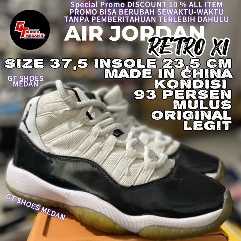 Jual Air Jordan 11 Low Parade PE size 37,5/23,5 cm China dan Jordan XI ...