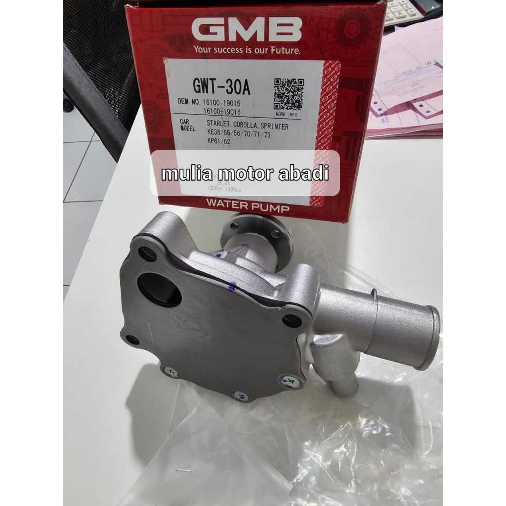 Jual Water pump pompa air corolla dx 80-81 gwt-30a gmb japan asli ...