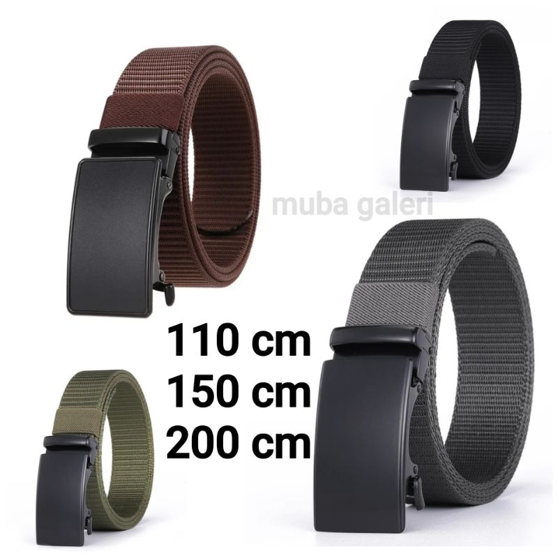 Jual IKAT PINGGANG PRIA TACTICAL JUMBO PANJANG 200 CM SABUK KANVAS NILON METAL BUCKLE GESPER ...