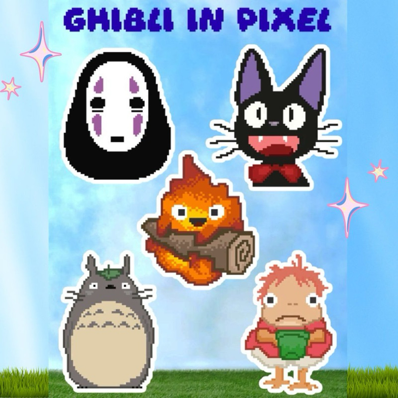 Jual GHIBLI Sticker Set A5 (6 cm each sticker) | Shopee Indonesia