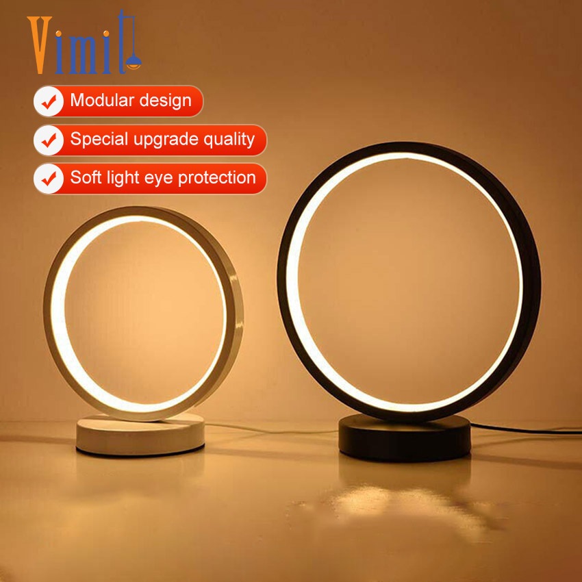 Jual 【Pengiriman Lokal】Vimite 18cm Lampu Meja Lampu Tidur Aesthetic Led ...