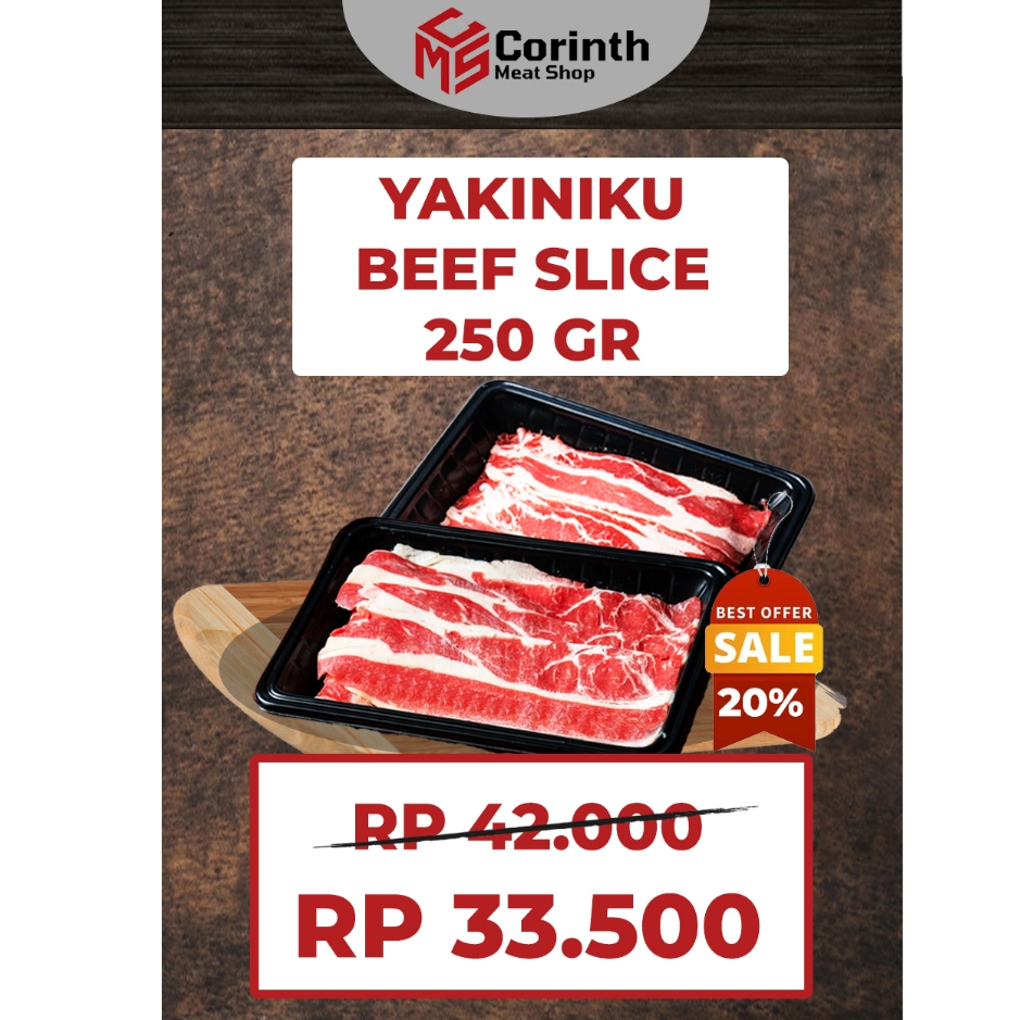 Jual DAGING YAKINIKU BEEF SLICE // PROMO BULAN MEI // DAGING IRIS TIPIS ...