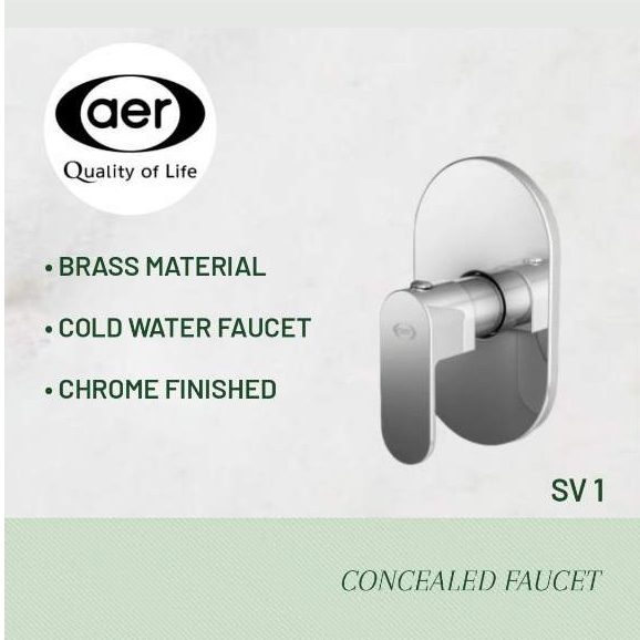 Jual AER Kran Tanam Shower Tembok Air Dingin-Keran Air/Concealed/ SV 01 / kran shower kuningan ...