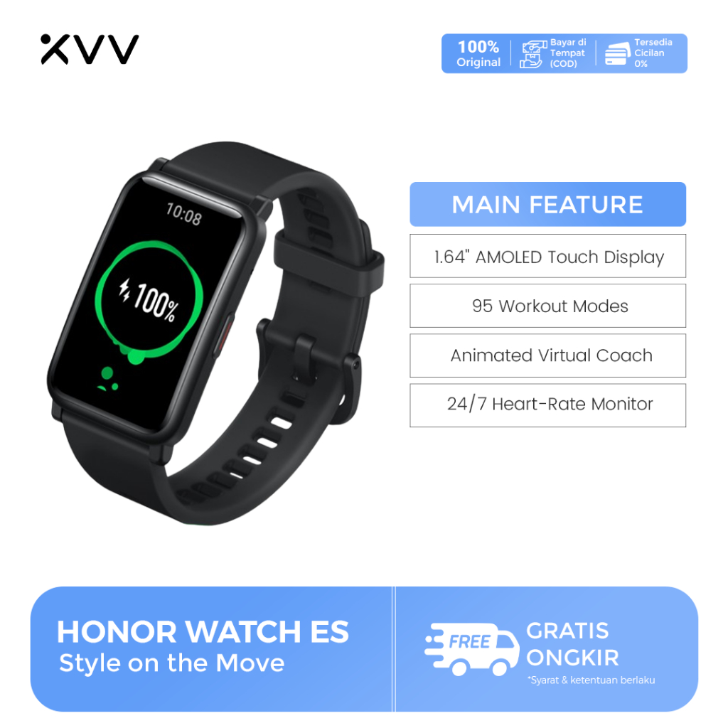 Jual Huawei Honor Watch ES - Amoled - SPO2 - Smartwatch | Shopee Indonesia