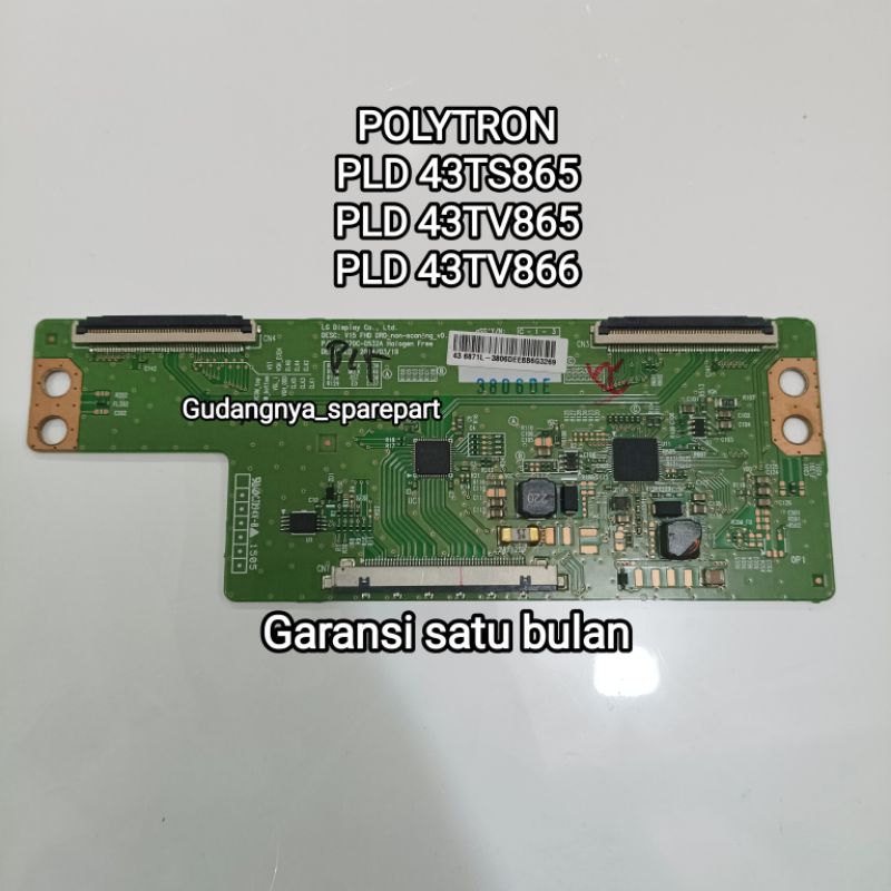 Jual Tcon T con Ticon TV led Polytron PLD 43TS865 PLD 43TV865 PLD ...
