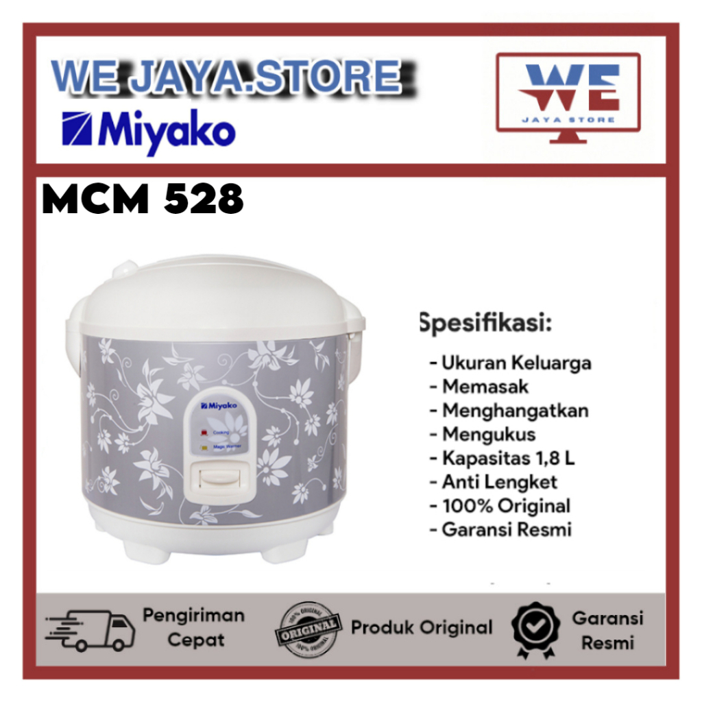 Jual RICE COOKER MIYAKO MCM528 1.8LITER | Shopee Indonesia