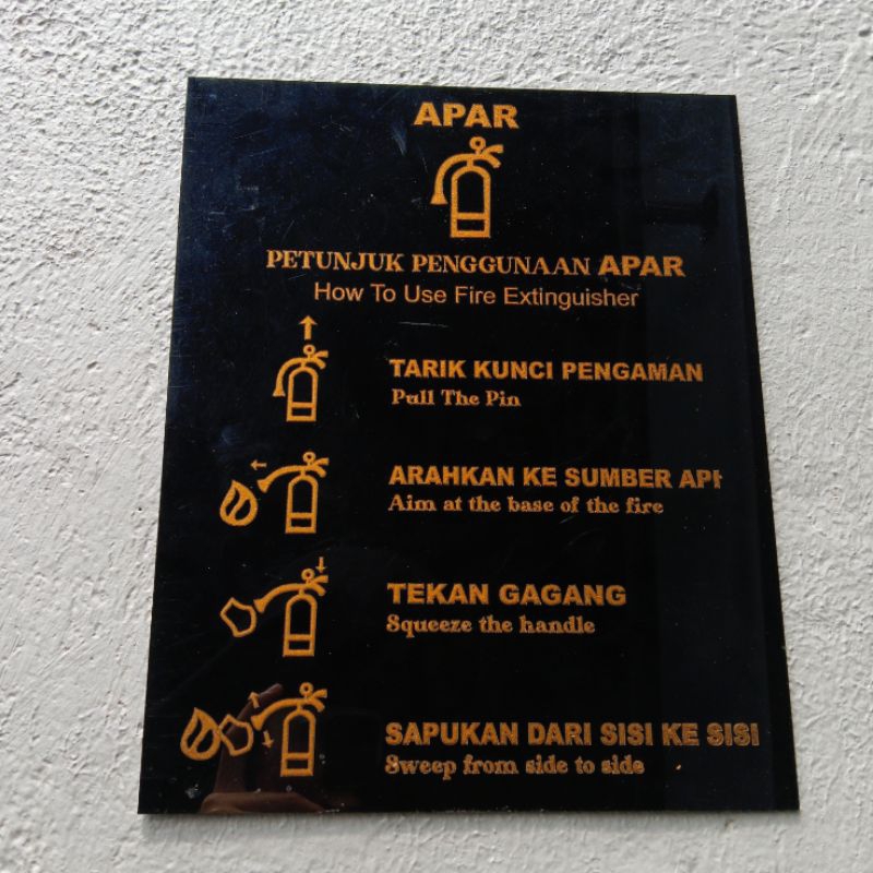 Jual Sign apar safety k3 full akrilik | Shopee Indonesia