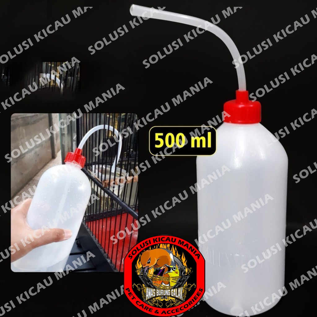 Jual BOTOL SELANG PLASTIK WADAH AIR MINUM BURUNG 500 ML | Shopee Indonesia