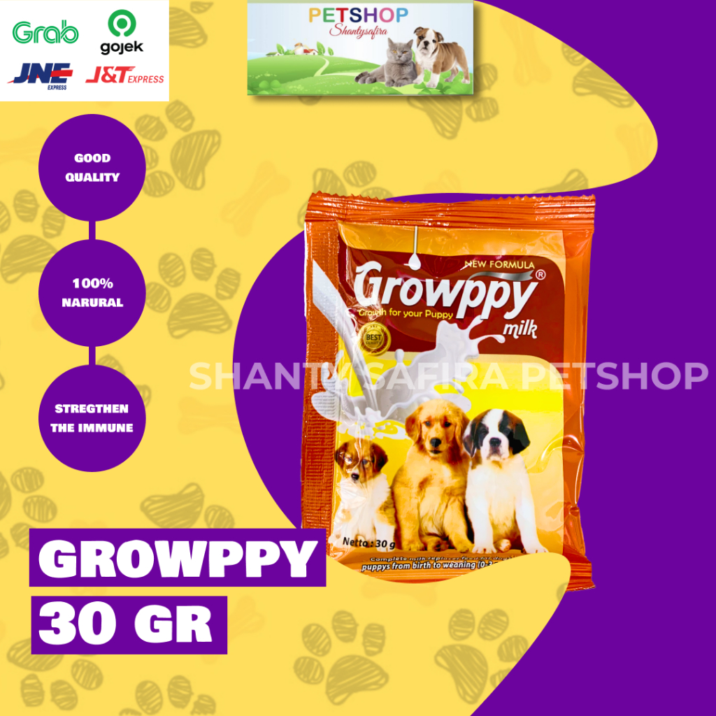 Jual SUSU ANJING GROWPPY SUSU ANAK ANJING 30 GR UNTUK SEMUA JENIS ANJING | Shopee Indonesia