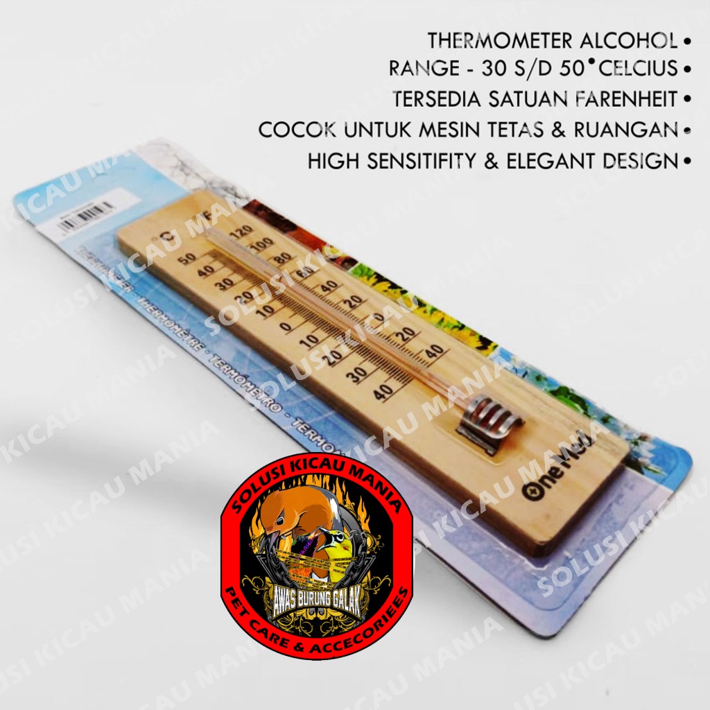 Jual Termometer Kayu Wooden Thermometer Thermo Kayu Alat Pengukur Suhu ...