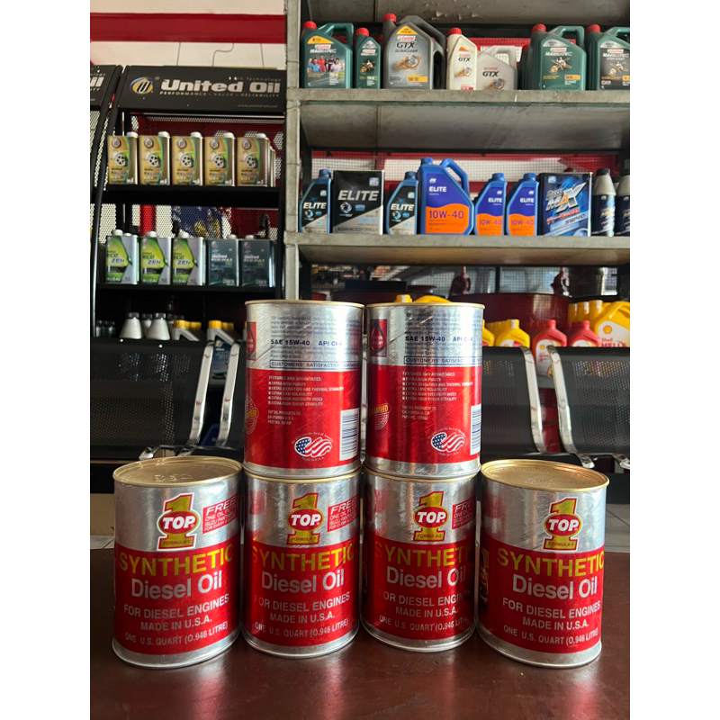 Jual Oli Top 1 Synthetic Diesel Oil SAE 15w-40 Kemasan 1Lt | Shopee ...
