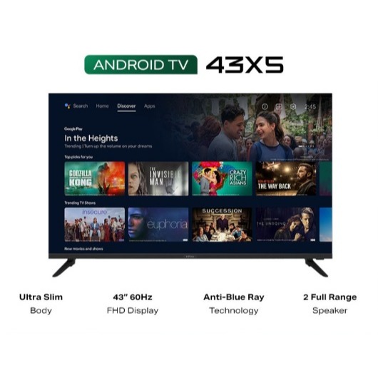 Jual Infinix Smart TV 43X5 - 43" FHD Display - Android TV - Digital ...