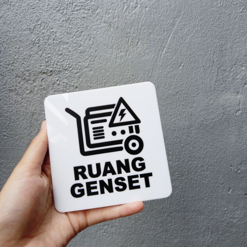 Jual SIGNAGE tanda label ruang genset | Shopee Indonesia