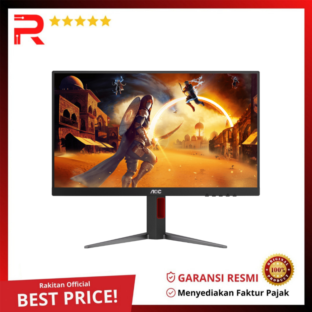 Jual Monitor Gaming AOC 24G4 23.8" IPS 180Hz 1ms Adaptive Sync 24 Inch ...