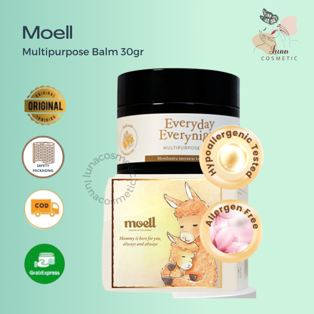 Jual Moell Multipurpose Balm 30gr - Everyday Everynight Multipurpose ...