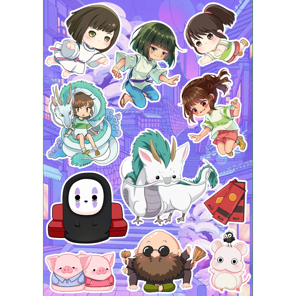 Jual Studio Ghibli Sticker Totoro / Ponyo / Howl / Kiki Delivery ...