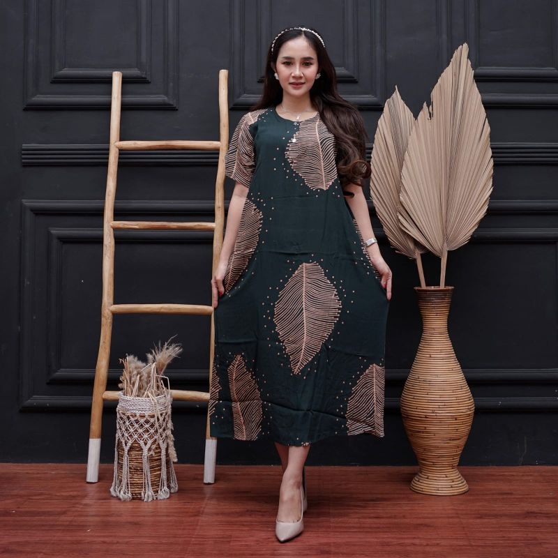 Jual Daster Batik Wanita Motif Blarak Bahan Rayon Adem | Shopee Indonesia