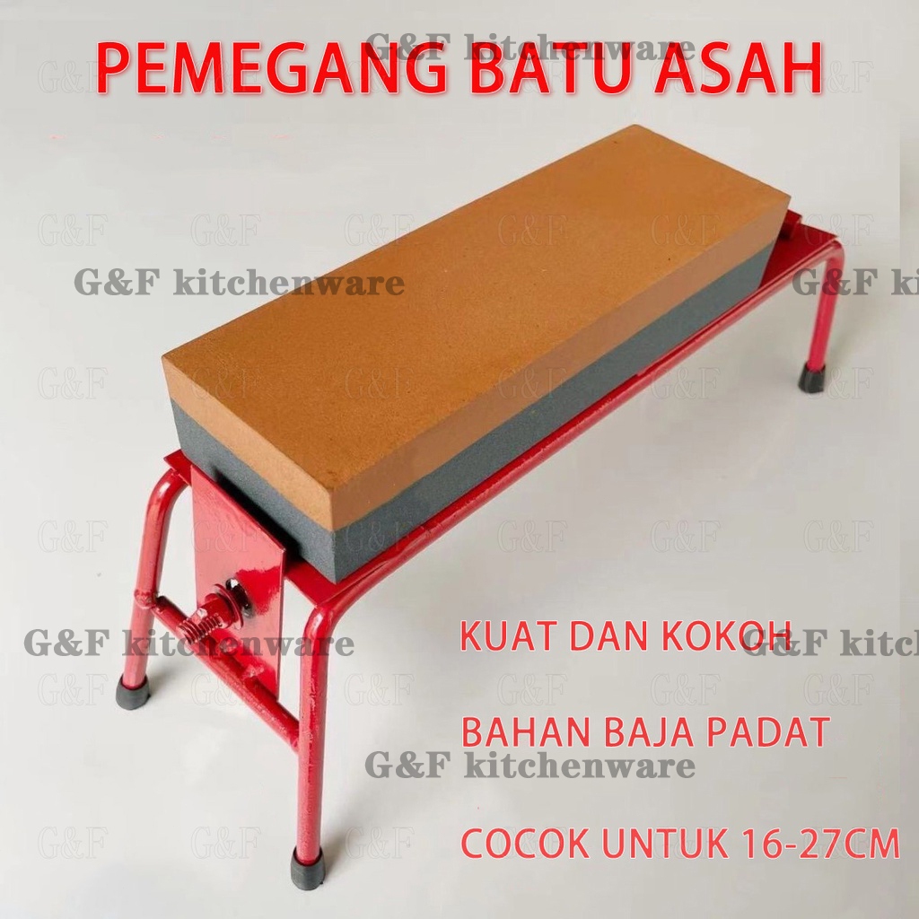 Jual Tatakan Batu Asah Stainless steel Whetstone Holder Alas Asahan ...