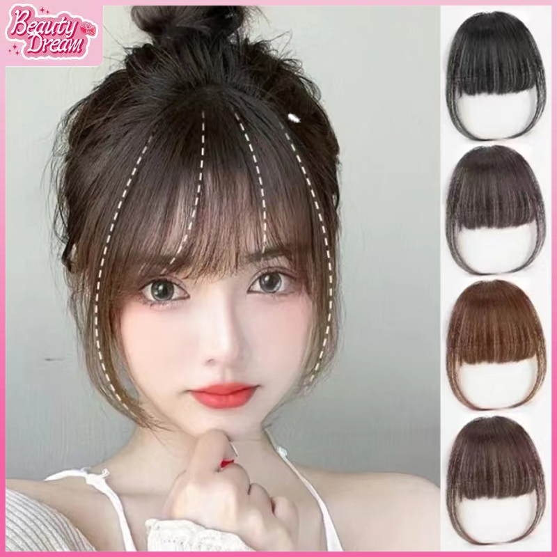 Jual BEAUTY Hair Clip Poni /Depan Korea Poni/Poni Tipis /Poni Palsu ...