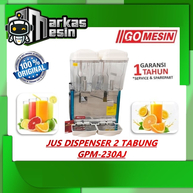 Jual Mesin Jus Dispenser GPM-230AJ GOMESIN Jus Dispenser 2 Tabung ...
