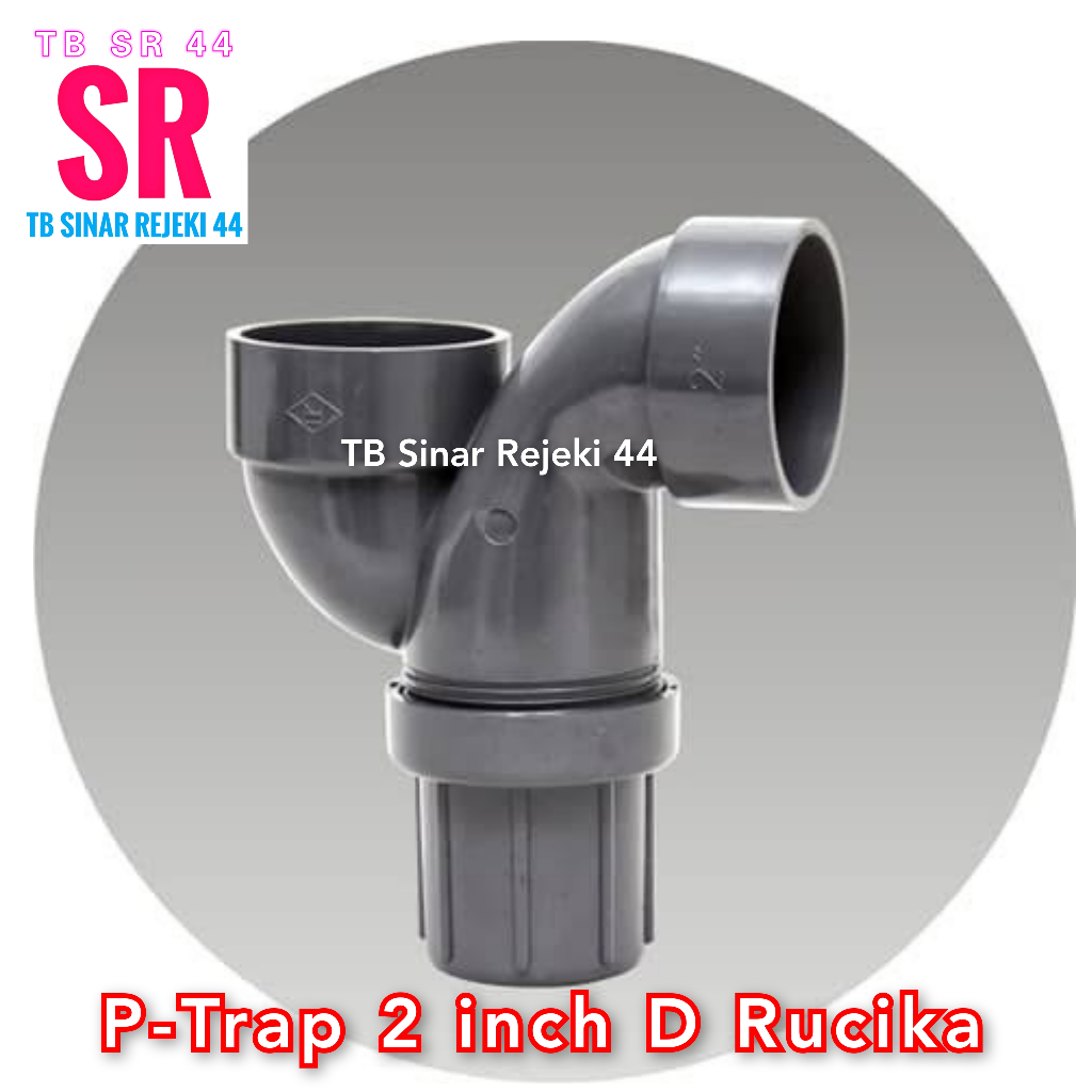 Jual P-Trap 2" inch D PVC Rucika PeTrap Pe Trap P Trap Fitting Pipa ...