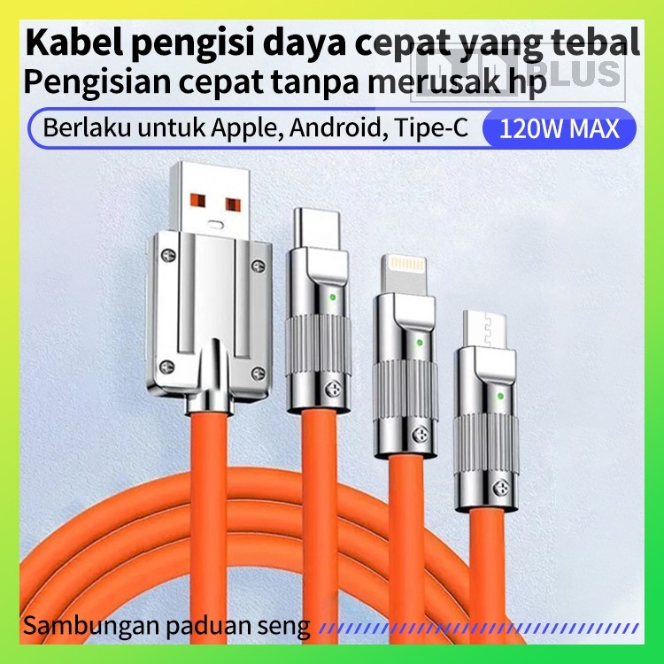 Jual DJDPlus Kabel Data 120W Fast Charging USB to Type-C, Micro USB ...