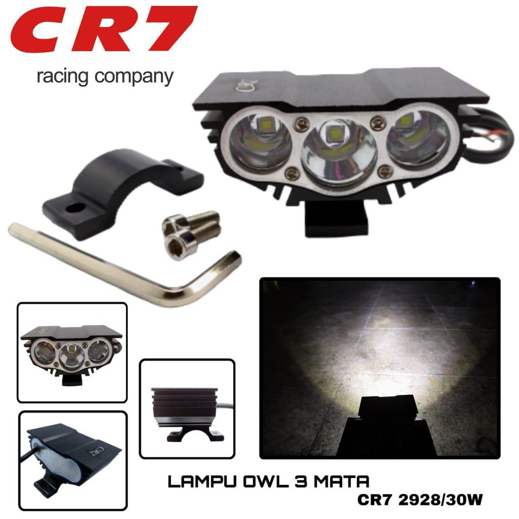 Jual LAMPU SOROT 3 MATA BATMAN/LAMPU TEMBAK 3 MATA BATMAN WHITE/YELLOW ...