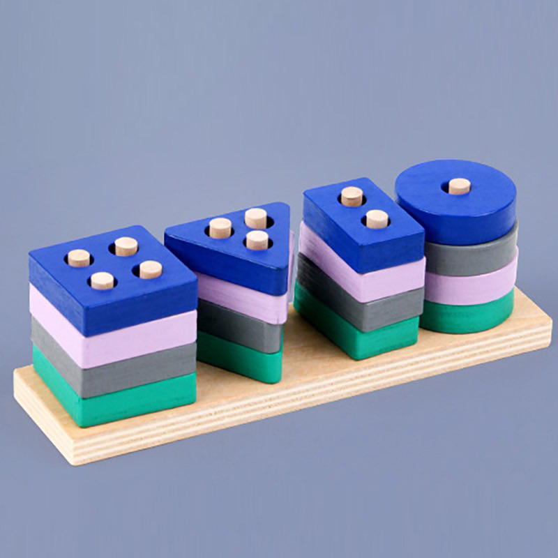 Jual Mainan Edukasi Pilar Basic Shape Menara Geometri / square basic ...