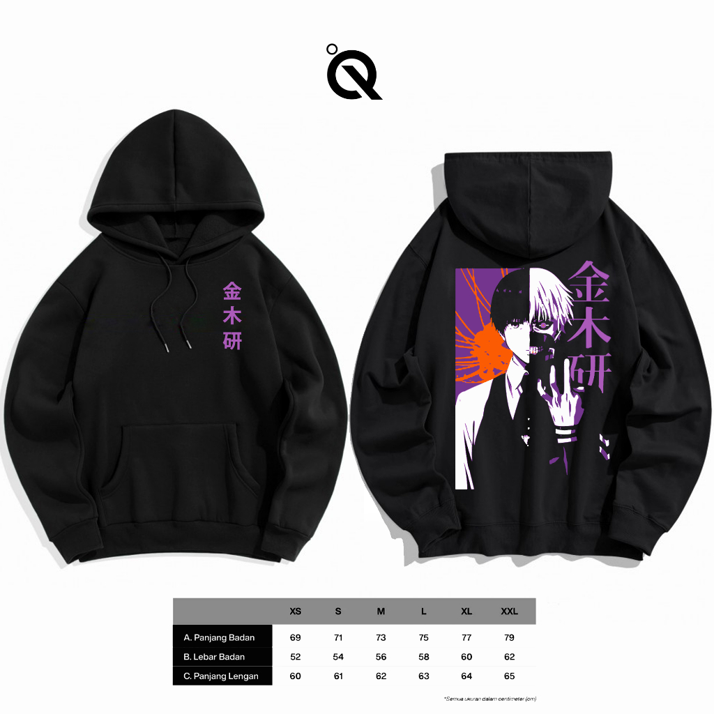 Jual SWEATER HOODIE TOKYO GHOUL KANEKI SPLIT FACE ANIME KAMISHIRO MANGA ...