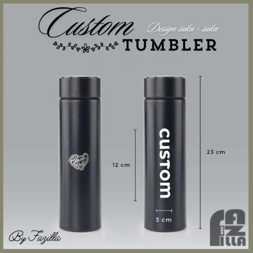 Jual Tumbler LED Temperature Tumblr Botol Air Minum Stainless Thumbler ...