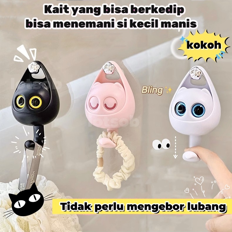 Jual Gantungan Lucu Mata Kedip Gantungan Hook Tempel Dinding Kuat ...