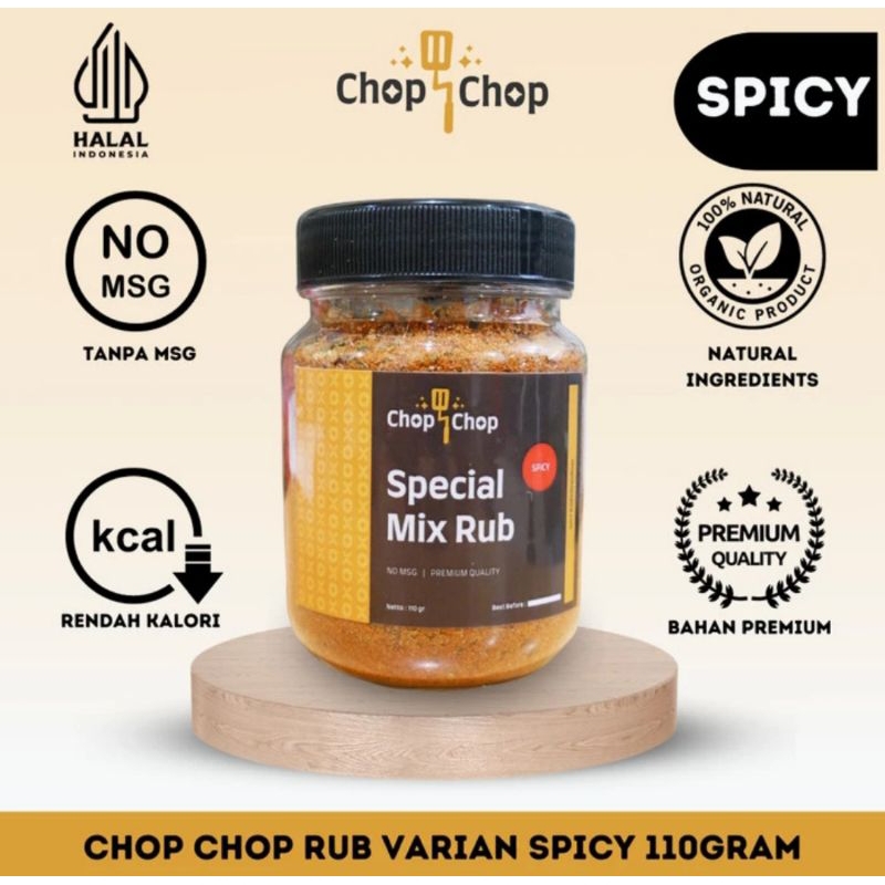 Jual Ready Banyak Varian Rasa Chop chop Special Mix Rub, bumbu marinasi ...