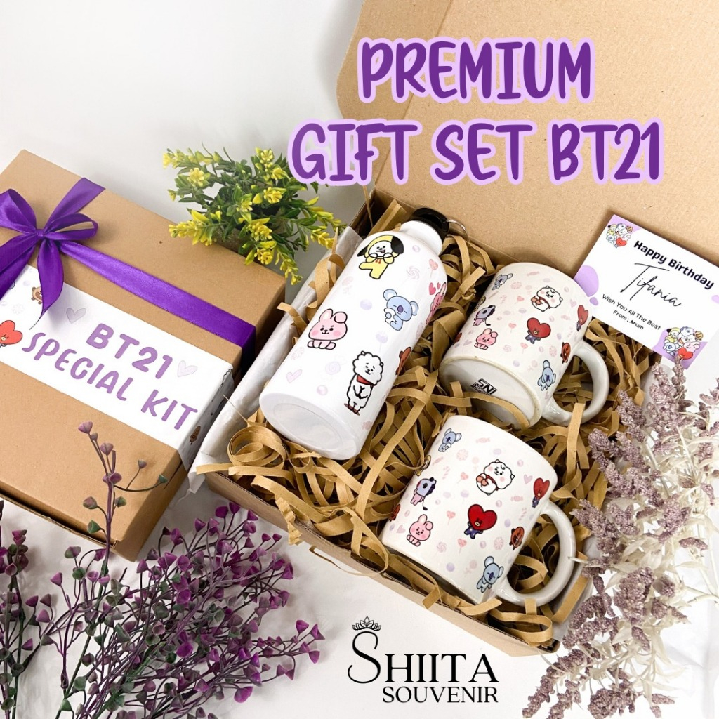 Jual Gift Set BT21 Hampers BT21 Kit BTS Hadiah Gift Pernikahan Wedding ...