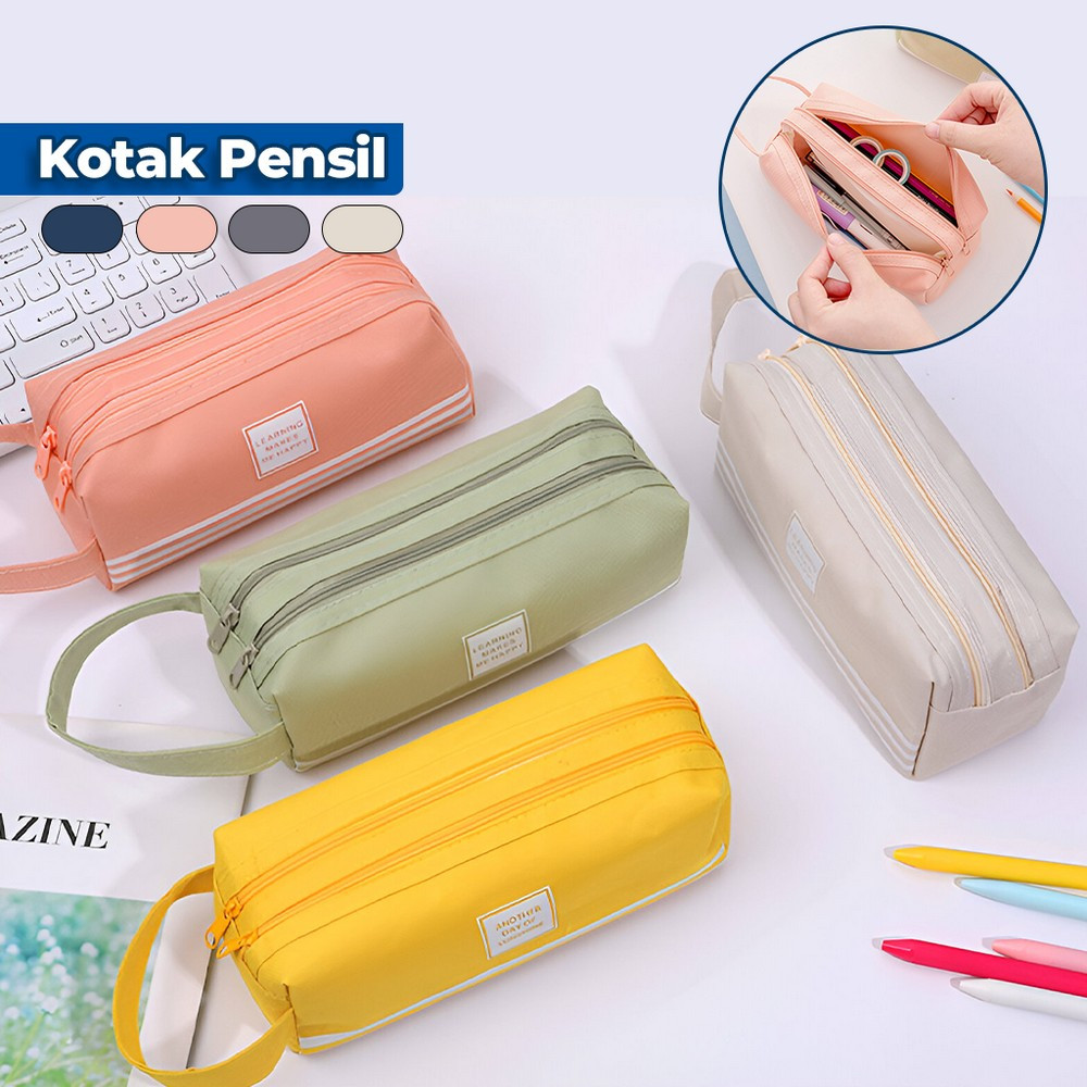 Jual Tempat Alat Tulis Perlengkapan Sekolah 2 Sisi Dompet Pensil ...