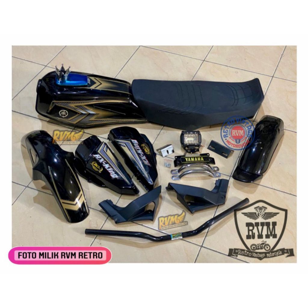 Jual Cover tangki RX King full set warna hitam SE 2003 tangki rx king ...