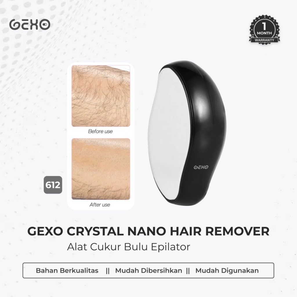 Jual Gexo Alat Cukur Bulu Epilator Crystal Nano Hair Remover Shaver ...