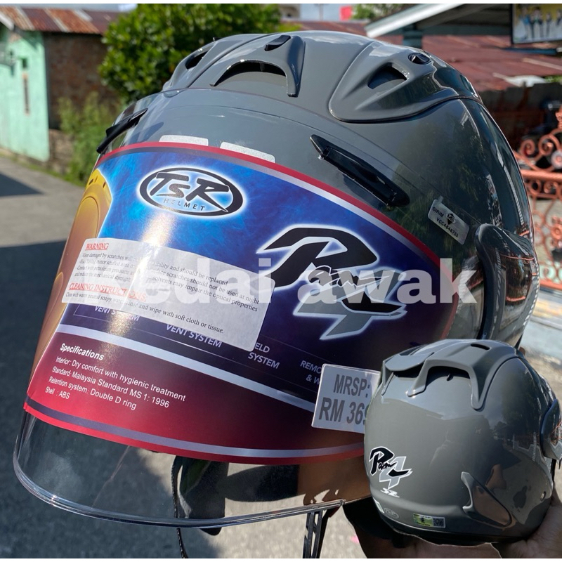 Jual helm TSR ram 4 modern grey | Shopee Indonesia