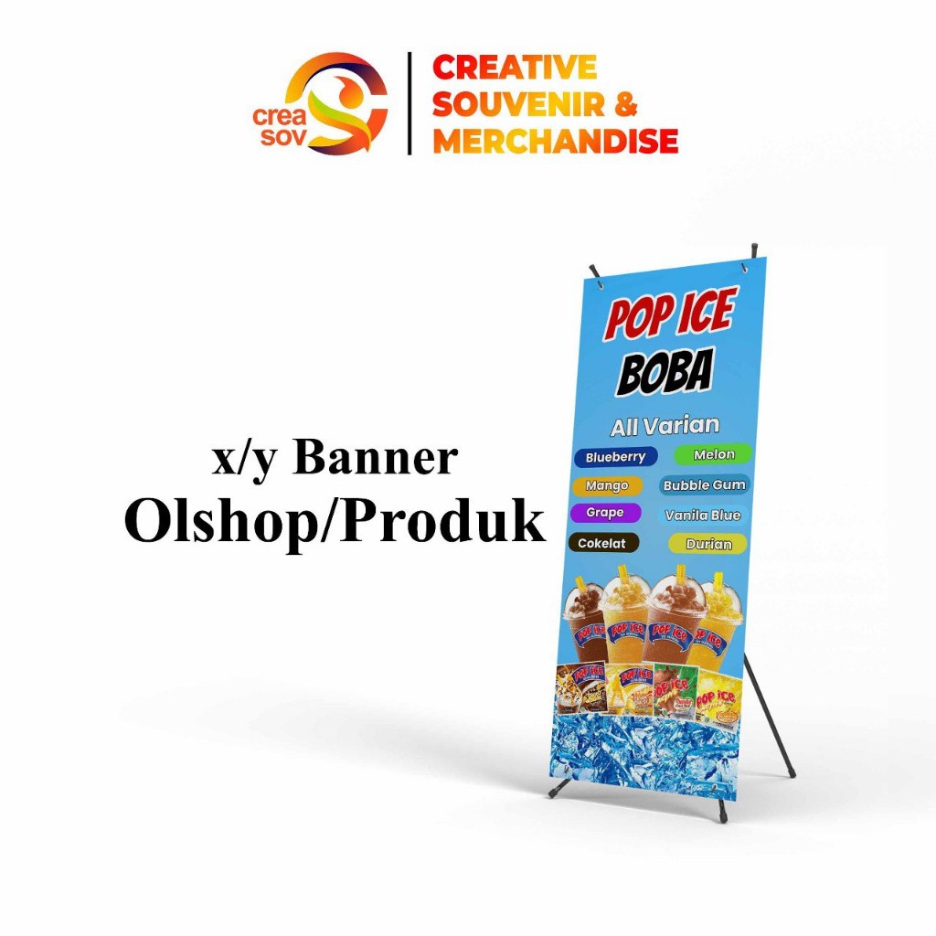 Jual Creasov Banner Jualan Banner Usaha Banner Minuman Banner Pop Ice ...