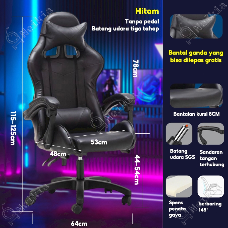 Jual Kursi Gaming Gaming Chair Kursi Video Game Kursi Santai Kursi Gamers Kursi Gamer Kursi ...
