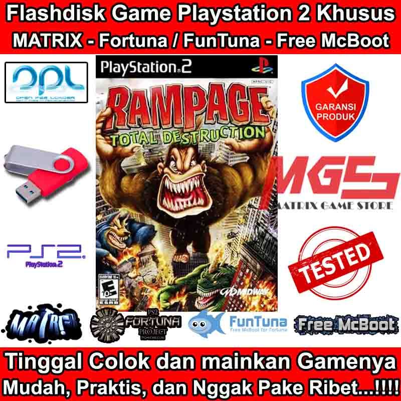 Jual Flashdisk Game PS 2 PS2 Rampage - Total Destruction | Shopee Indonesia