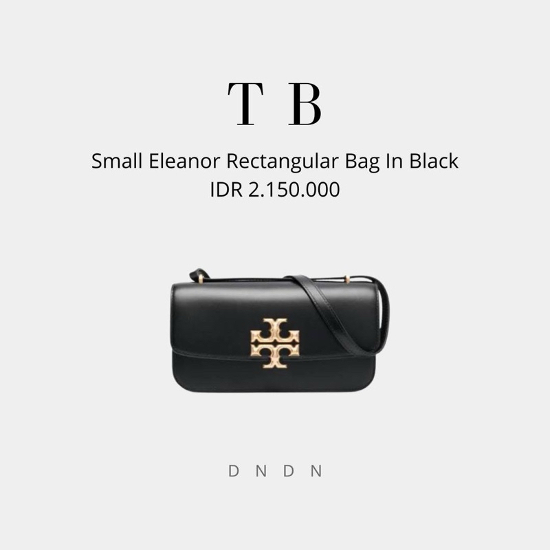 Jual Small Eleanor Rectangular Bag In Black | Shopee Indonesia