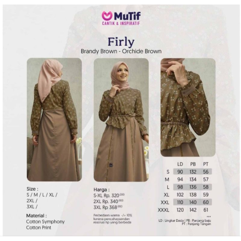 Jual Gamis Dewasa Firly by Mutif | Shopee Indonesia