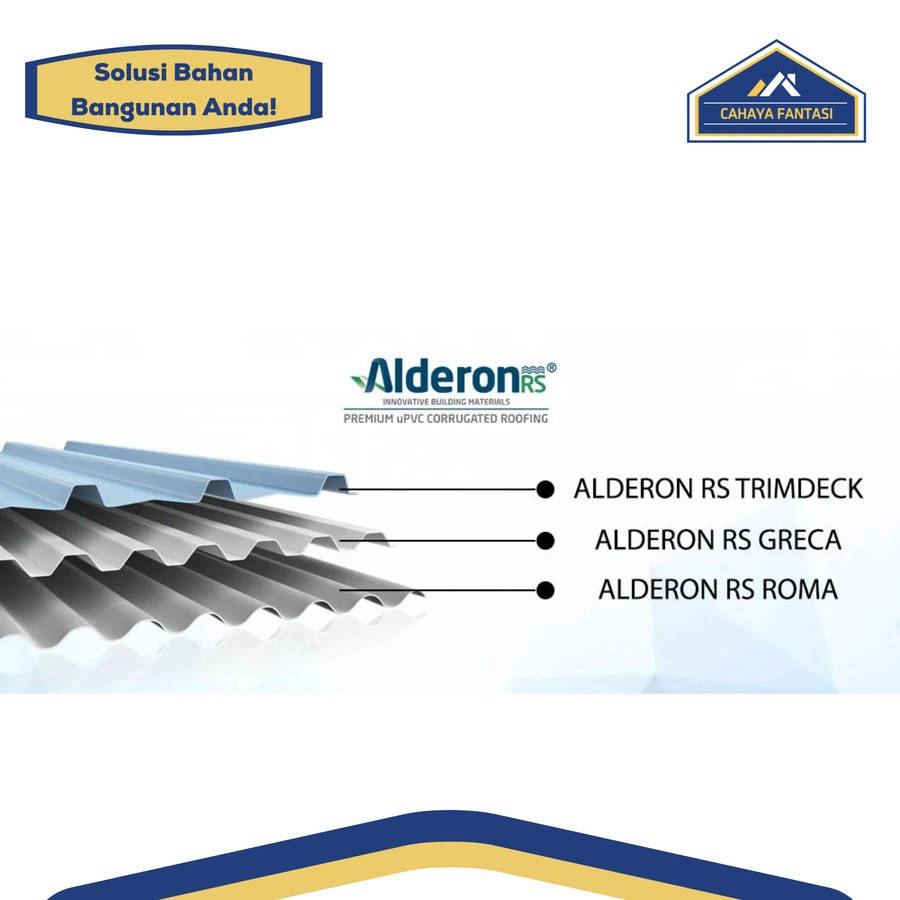 Jual Atap Alderon RS uPVC Single Layer | Shopee Indonesia