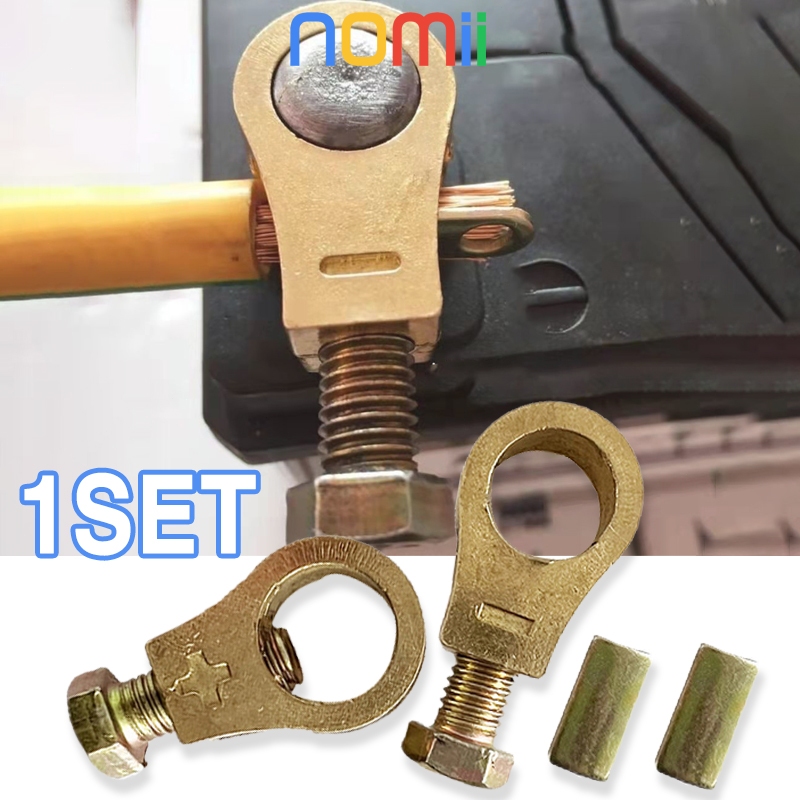 Jual 1Pasang Terminal Baterai Tembaga Murni Konektor Adapter Konektor ...