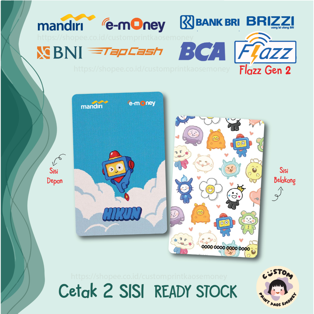 Jual KARTU E MONEY E TOLL DESIGN KPOP TRUZ HIKUN MEMBER ASAHI TREASURE MANDIRI EMONEY BNI ...
