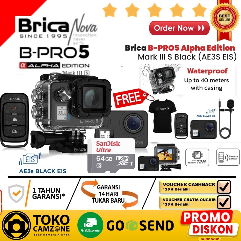 Jual Brica B-PRO5 Alpha Edition 4K Mark III S Black EIS (Brica AE3S ...