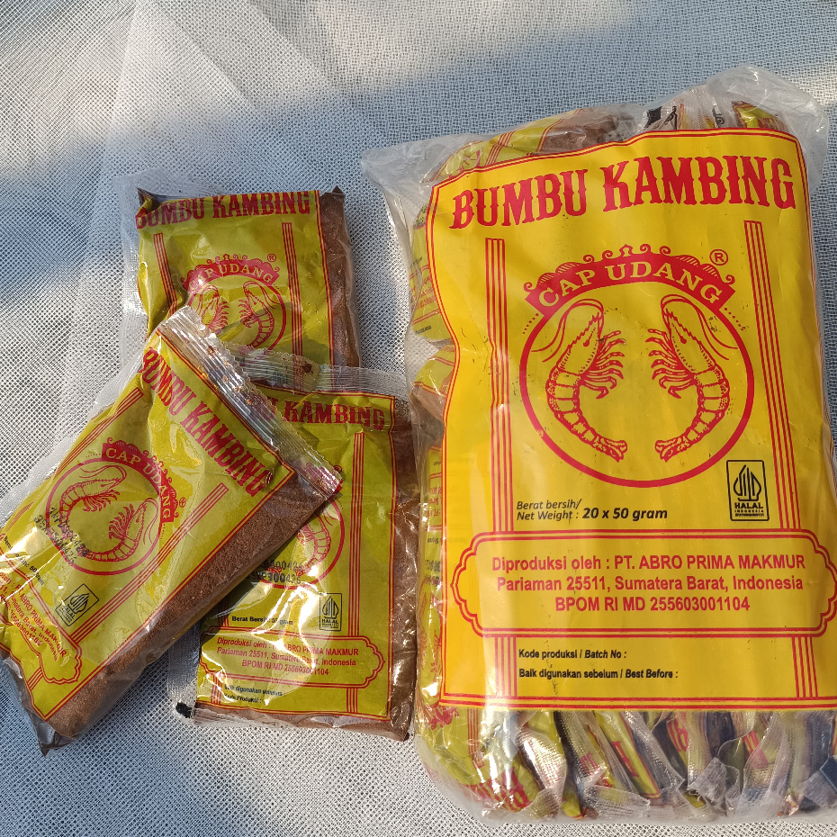 Jual Bumbu kambing Cap Udang 50g cocok untuk masak Sate, Rendang ...