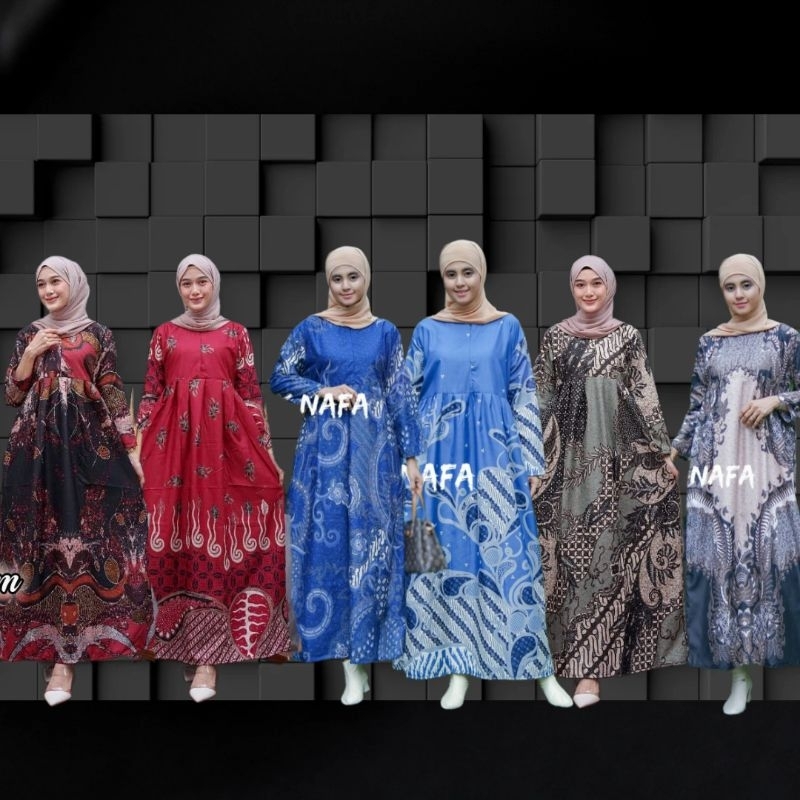 Jual MS GAMIS BATIK SRIWEDARI MAXI BUMIL/BUSUI POLY TEXTIL SOGAN ...