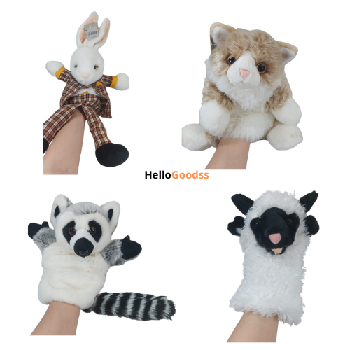 Jual Boneka Tangan Hand Puppet Kelinci Rabbit Lemur Kucing Kambing ...